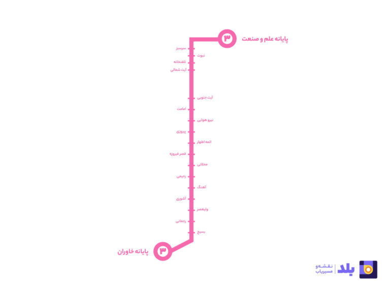 راهنمای جامع و نقشه خطوط بی آرتی تهران در سال 1401 - بلاگ نقشه و ...